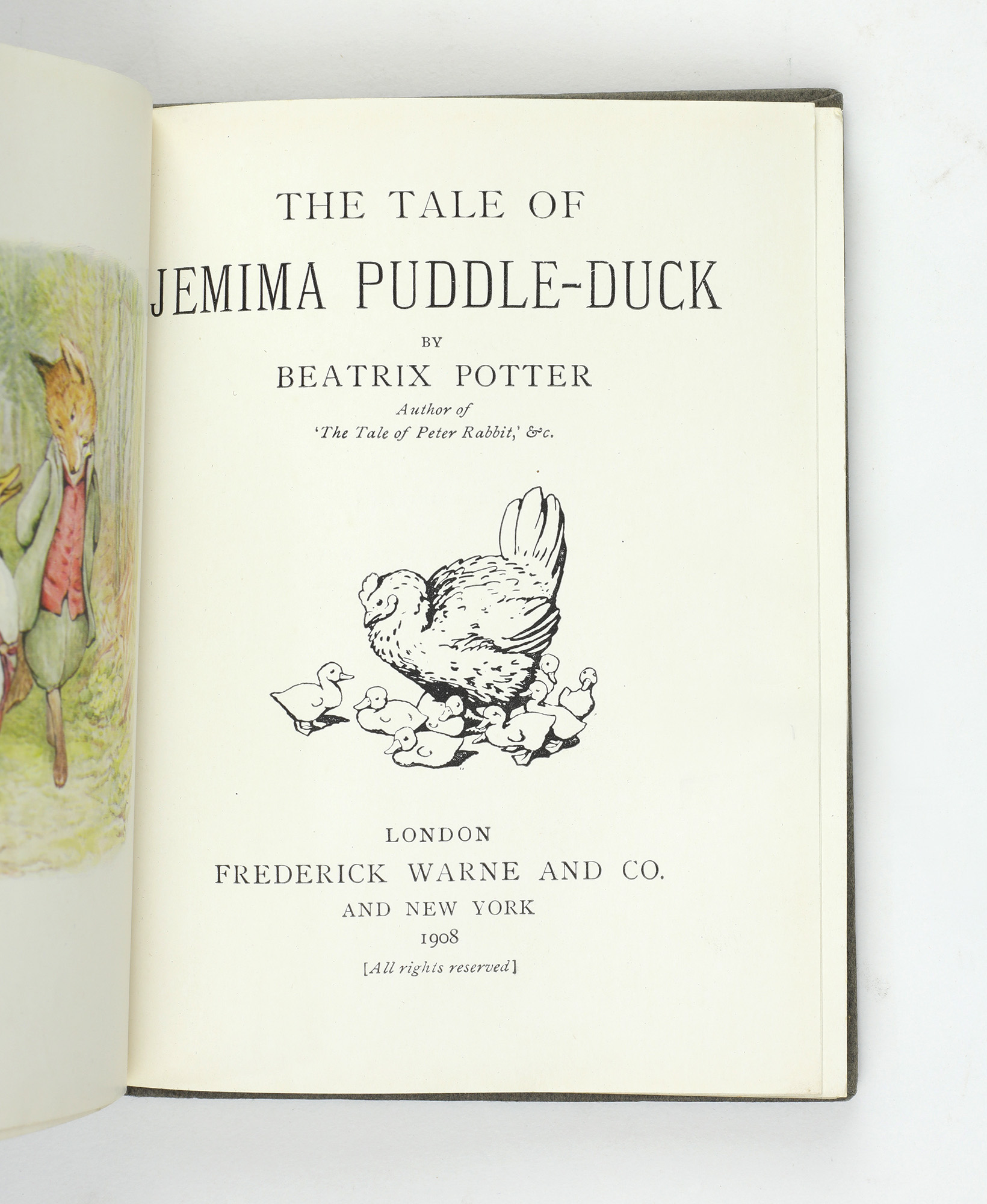 The Tale of Jemima Puddle-Duck by POTTER, Beatrix - Jonkers Rare Books